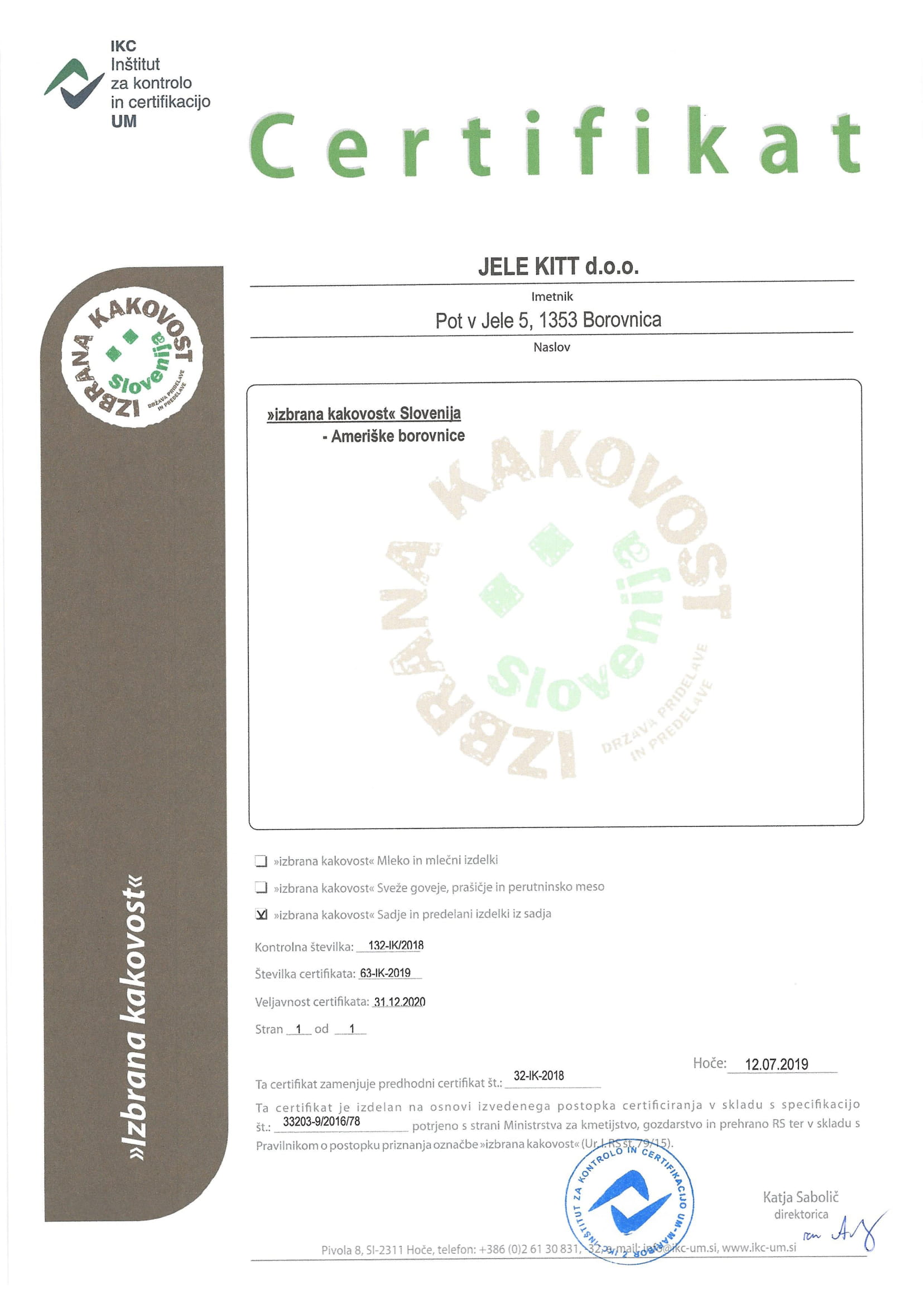 Kakovost | Jele Kitt